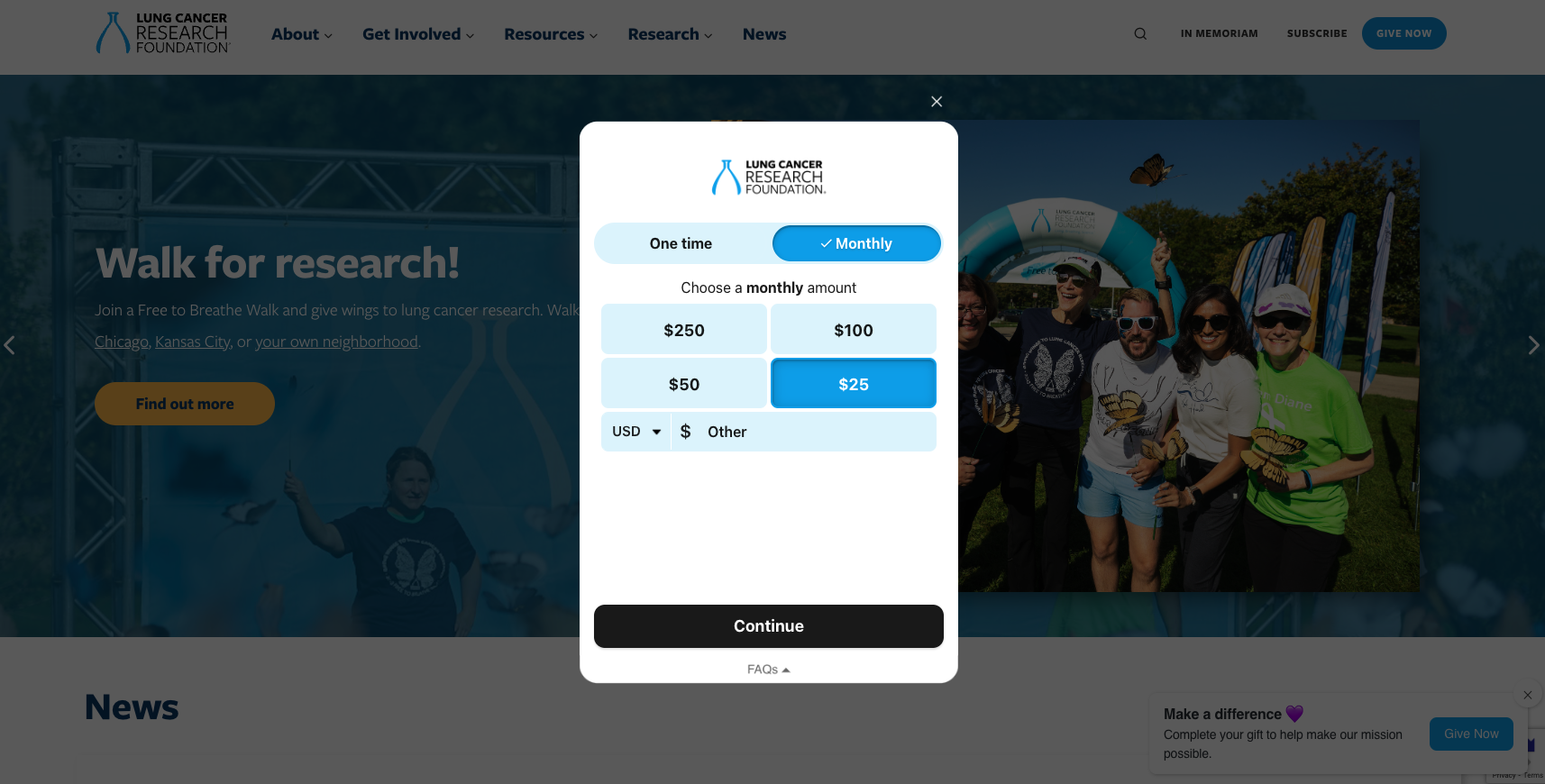 Lung Cancer Research Foundation starts accepting donations within one ...